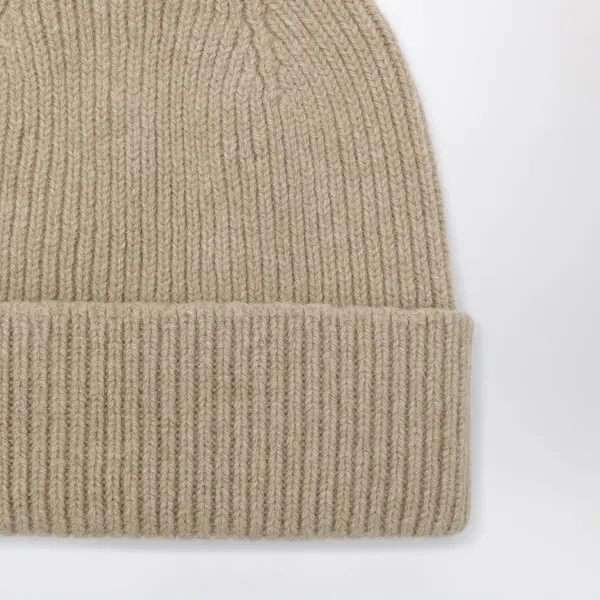 LE BONNET Beanie In Wool And Caregora In Sand