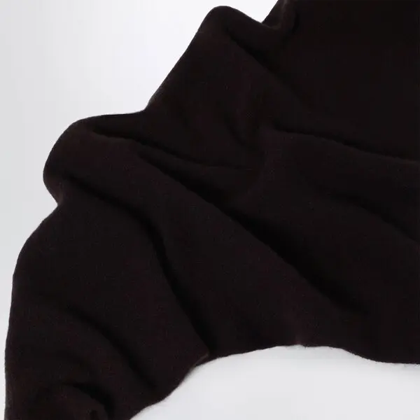 LE BONNET Bandana In Wool And Caregora In Espresso