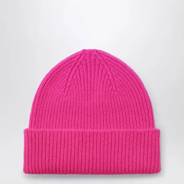 LE BONNET Beanie In Wool And Caregora In Poppy