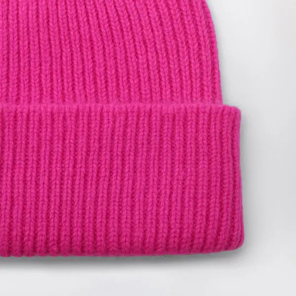 LE BONNET Beanie In Wool And Caregora In Poppy