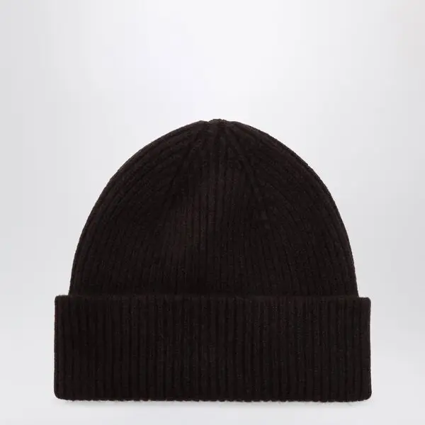 LE BONNET Beanie In Wool And Caregora In Espresso