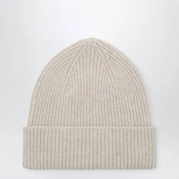 LE BONNET Beanie In Wool And Caregora In Ivory