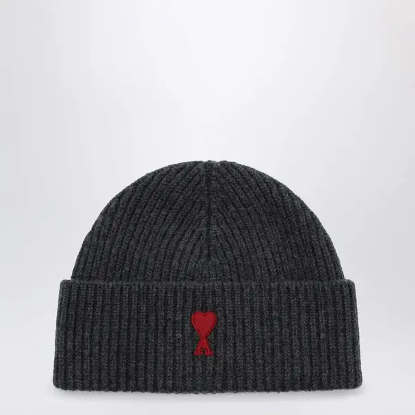 AMI Paris De Coeur Beanie In Wool