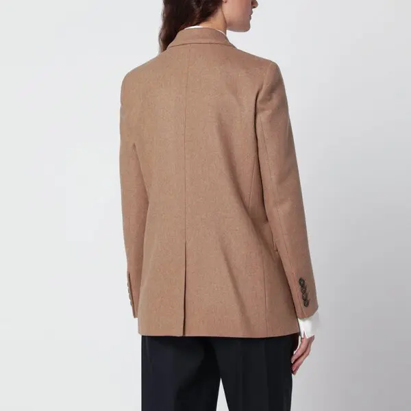 BLAZÉ MILANO Camel Virgin Wool Double-breasted Blazer