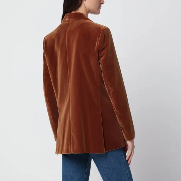 BLAZÉ MILANO Velvet Double-breasted Blazer