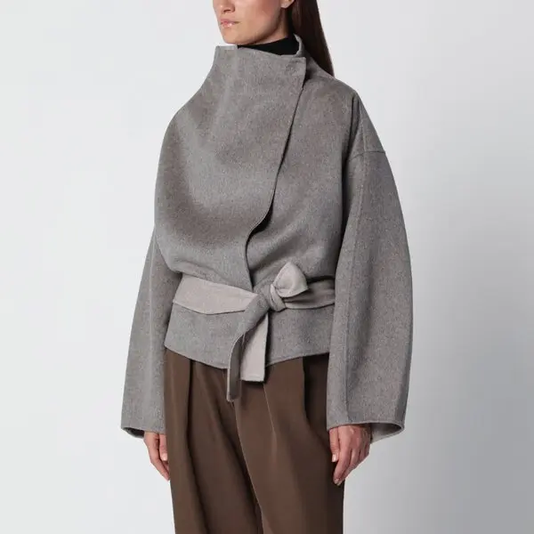 THE FRANKIE SHOP Onelle Short Wool-blend Coat - Beige