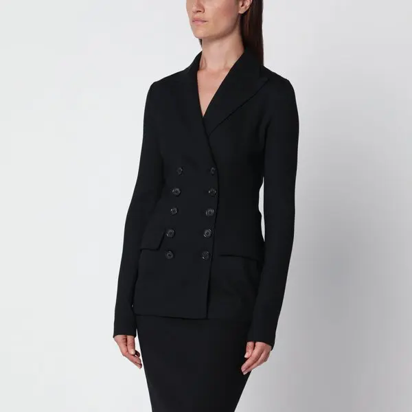 Dolce & Gabbana Double-breasted Wool Jacket - Black