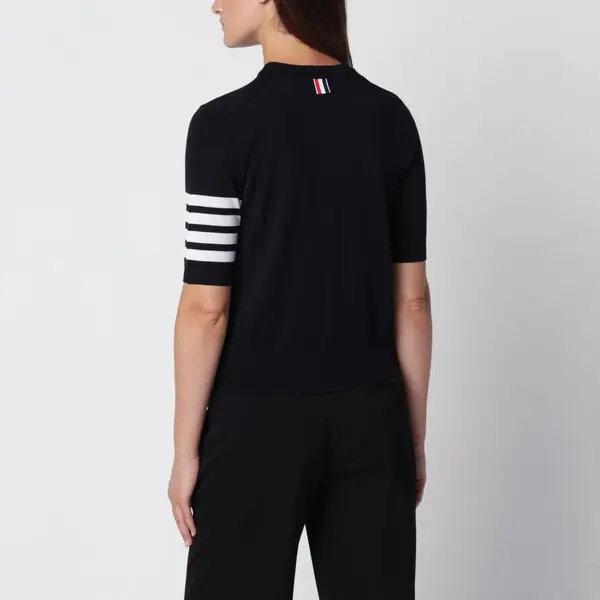 Thom Browne Navy Virgin Wool Sweater