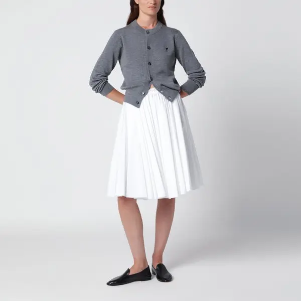 AMI Paris De Coeur Wool Cardigan