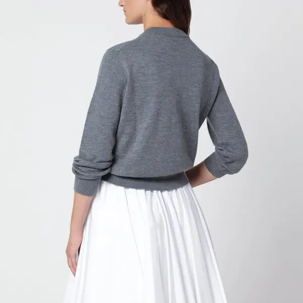 AMI Paris De Coeur Wool Cardigan