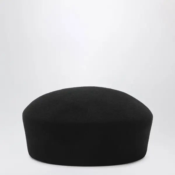 THE FRANKIE SHOP Noxley Wool Pillbox Hat - Black