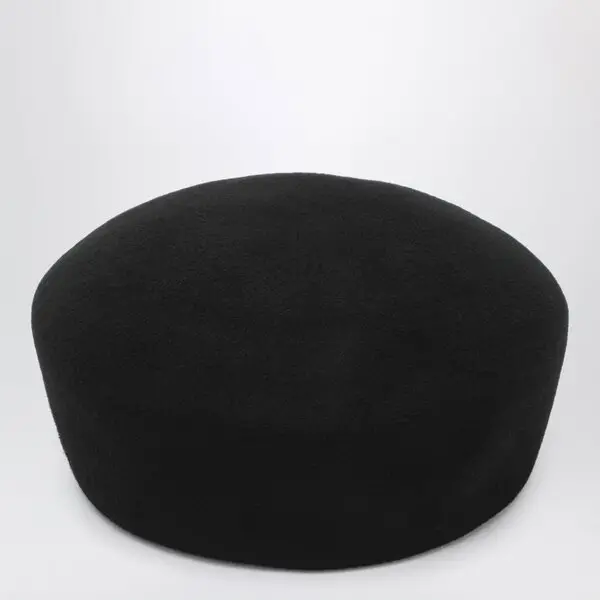 THE FRANKIE SHOP Noxley Wool Pillbox Hat - Black