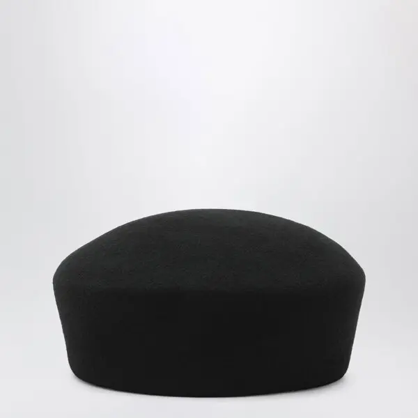 THE FRANKIE SHOP Noxley Wool Pillbox Hat - Black