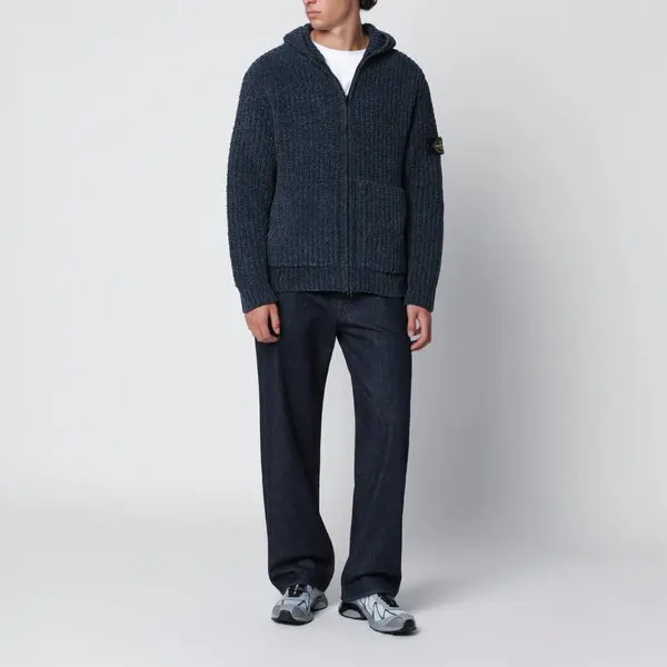 Stone Island Steel Chenille Zip-up Hoodie
