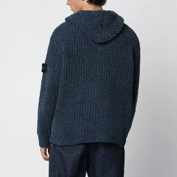 Stone Island Steel Chenille Zip-up Hoodie