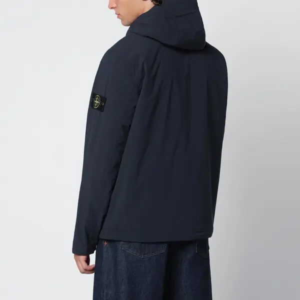 Stone Island Navy Hooded Jacket