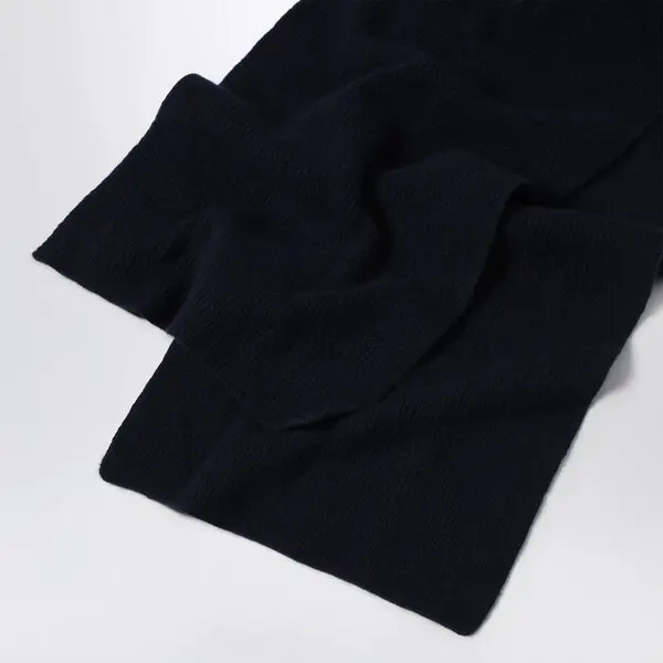 LE BONNET Scarf In Wool And Caregora In Midnight