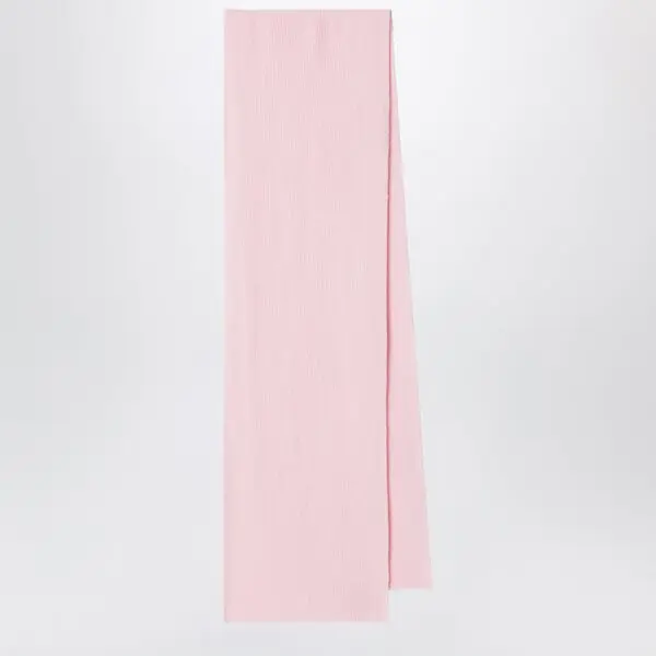 LE BONNET Scarf In Wool And Caregora In Blush - Pink