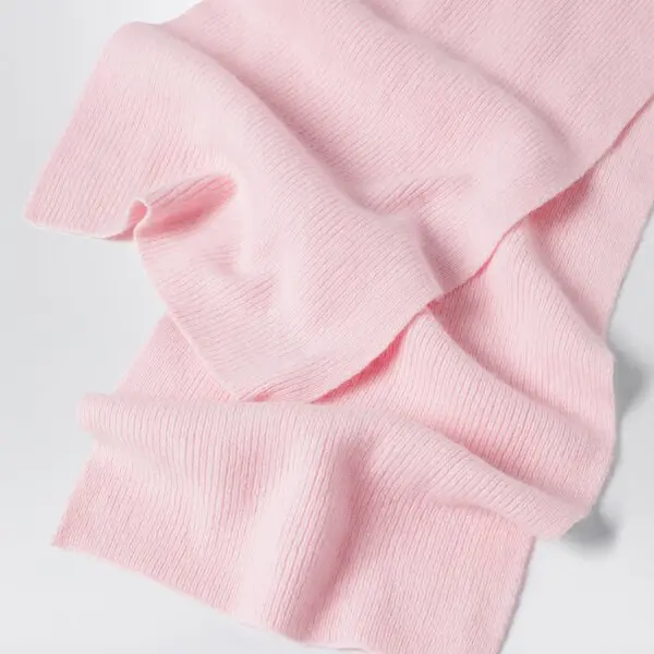LE BONNET Scarf In Wool And Caregora In Blush