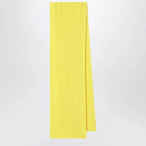 LE BONNET Scarf In Wool And Caregora In Acid - Yellow
