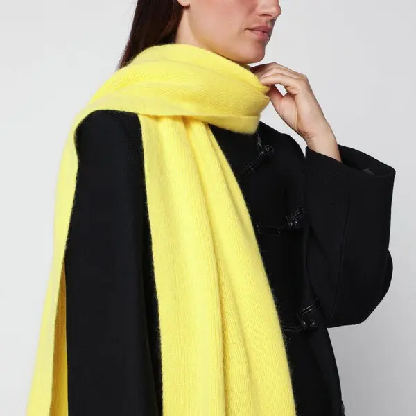 LE BONNET Scarf In Wool And Caregora In Acid