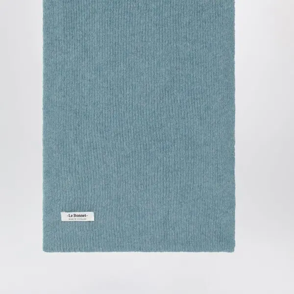 LE BONNET Scarf In Wool And Caregora In Basil