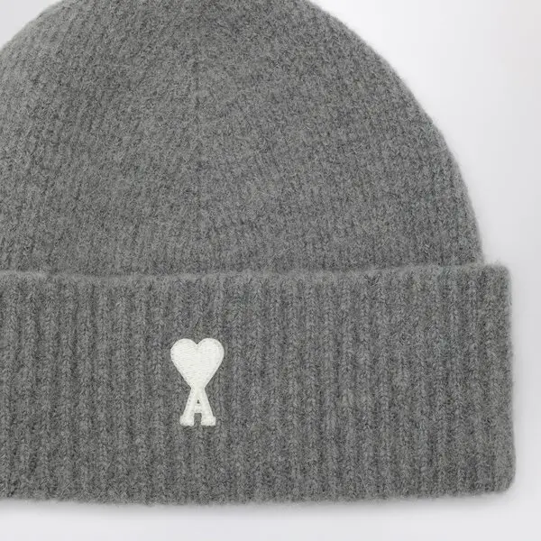 AMI Paris De Coeur Wool-blend Beanie