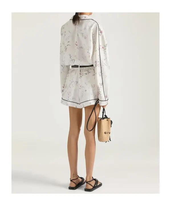 Givenchy Shorts In Silk With Floral Print