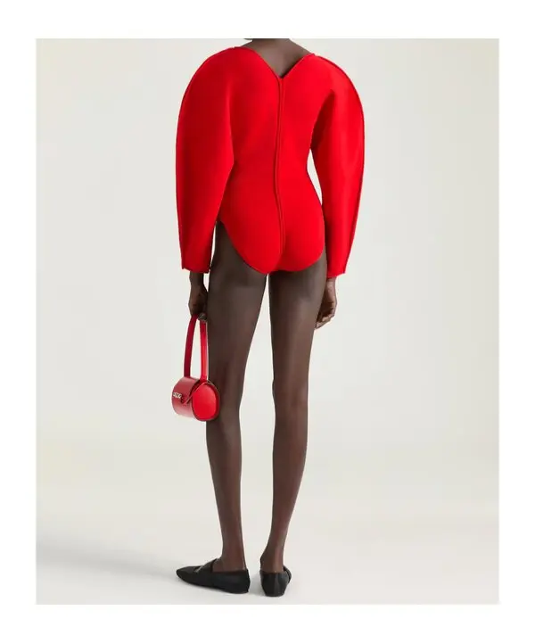 Givenchy Cocoon Bodysuit In Engineered Knit