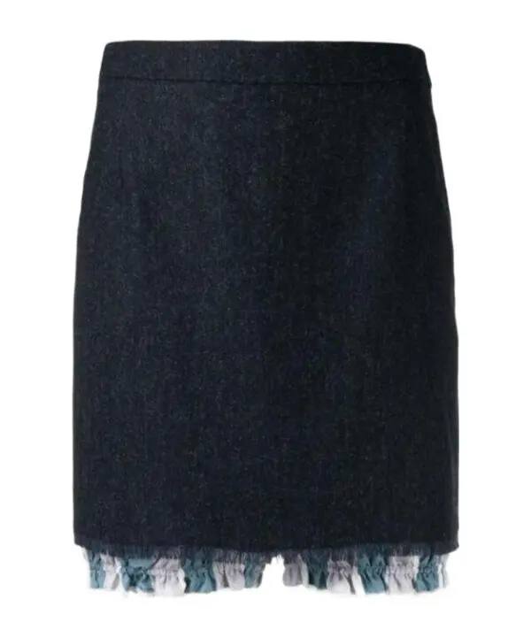 Thom Browne Layered Mini Skirt - Dark Blue