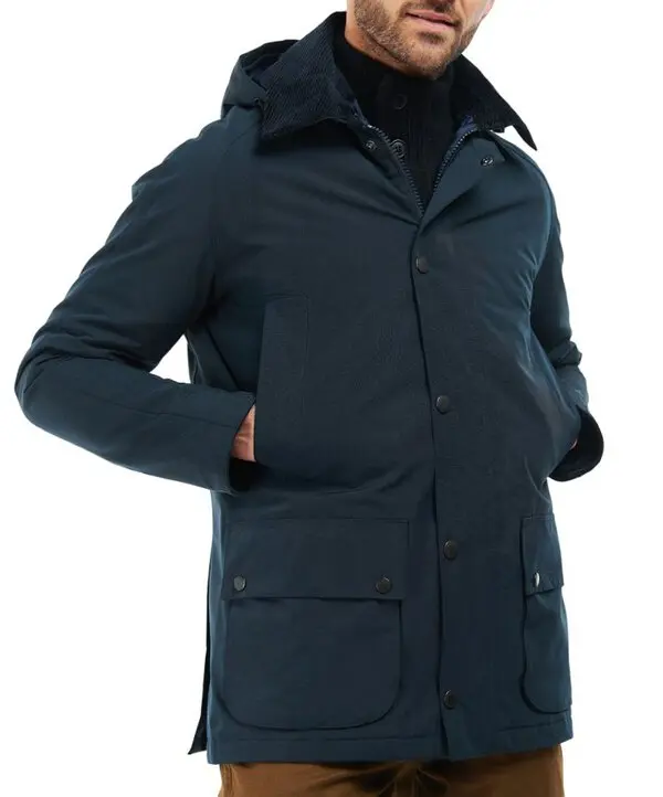 Barbour Button-up Hooded Jacket