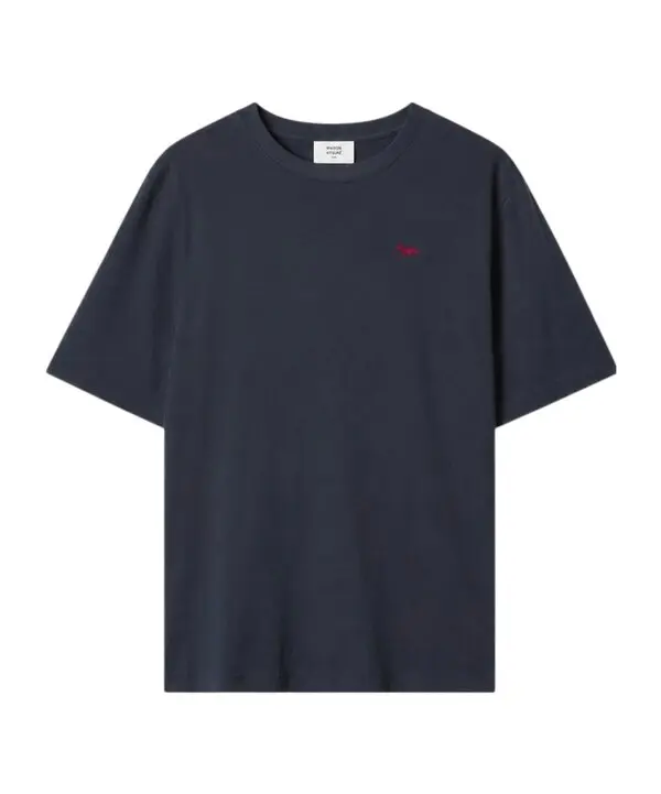 Maison Kitsuné Profile Fox Logo T-shirt - Blue Navy