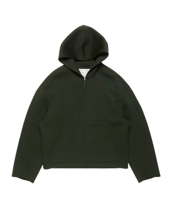 Acne Studios Cashmere Jacket With Hood - Dark Green