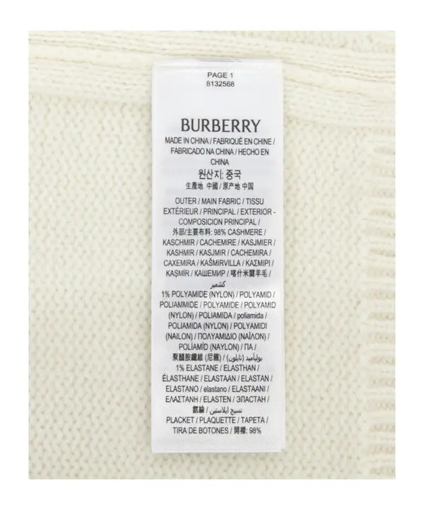 Burberry Cashmere Cardigan