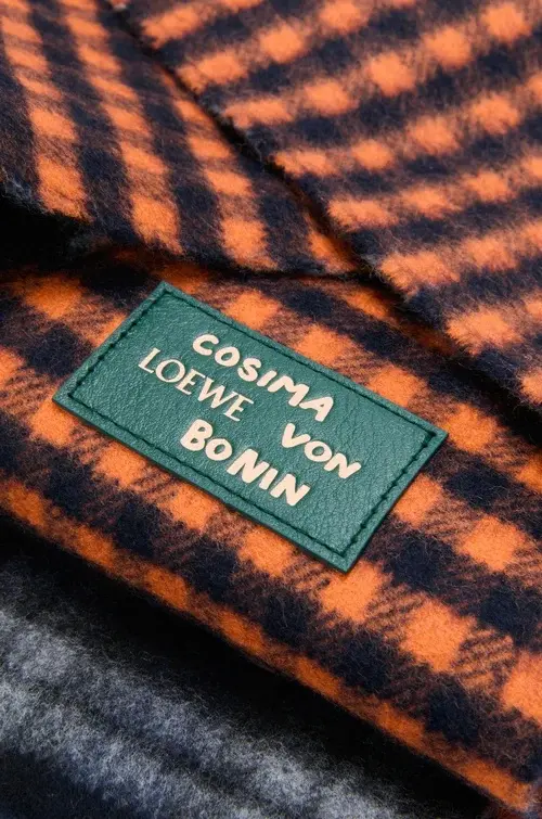 Loewe Scarf In Wool And Cashmere Blend