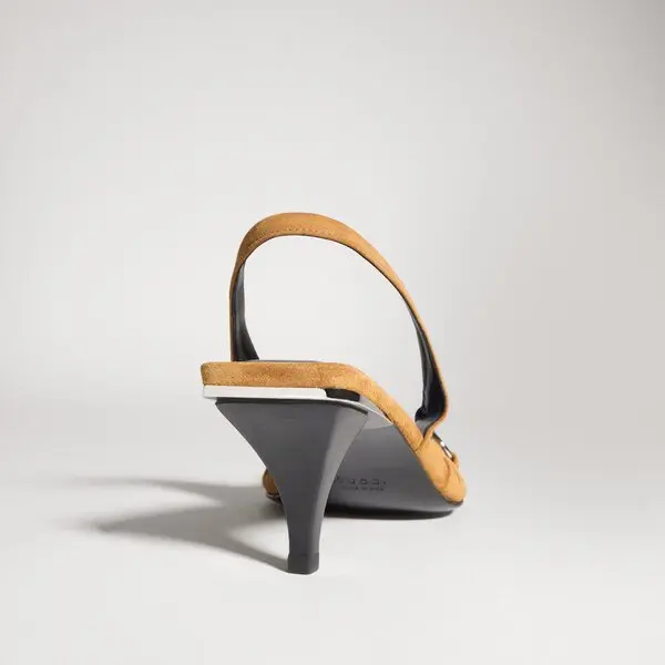 Gucci Vittoria Slingback Pumps With Horsebit Detail - Maroon