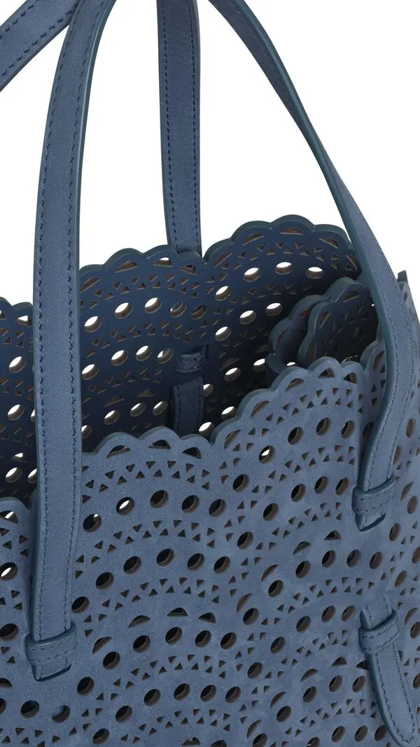 Alaïa Mina 25 Bag In Perforated Vienne Nubuck