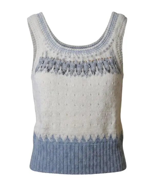 Ermanno Scervino Sleeveless Vest With Ribbed Details