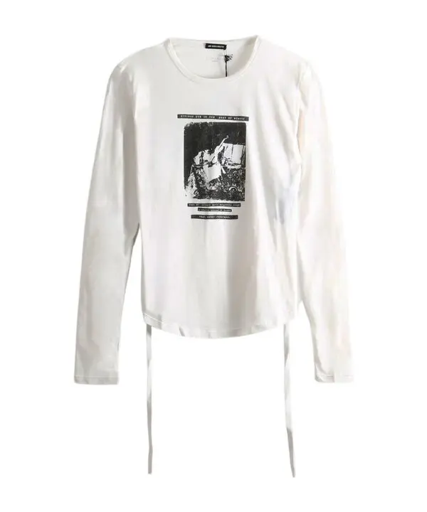 ANN DEMEULEMEESTER Long-sleeved T-shirt - Ivory