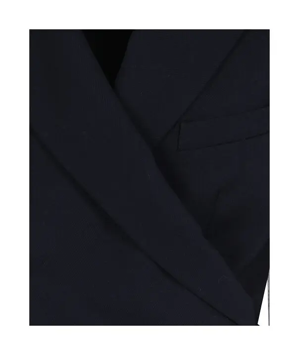 Dries Van Noten Knitted Sleeves Wool Blazer