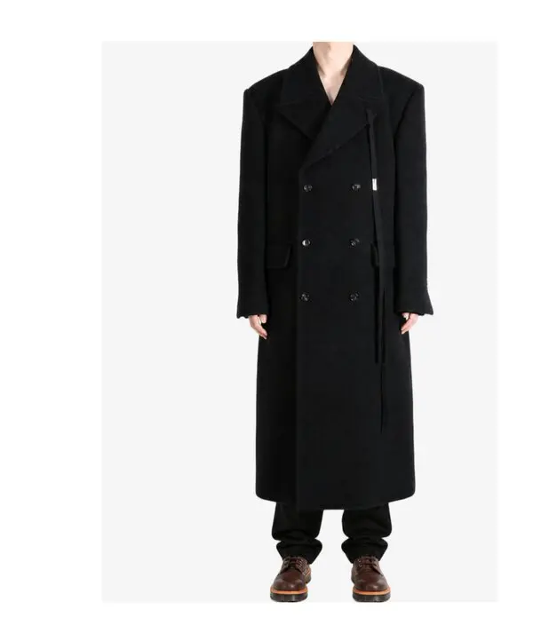 ANN DEMEULEMEESTER Long-sleeved Double-breasted Coat