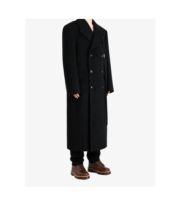 ANN DEMEULEMEESTER Long-sleeved Double-breasted Coat
