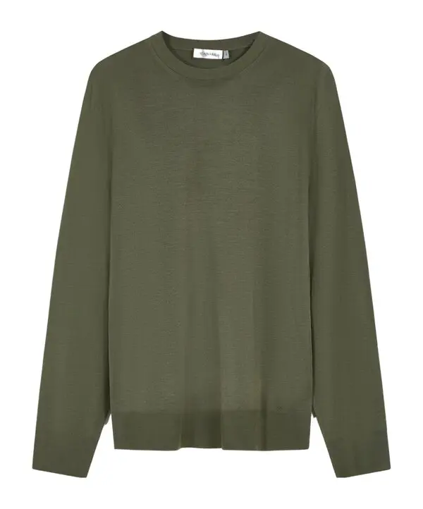 Canali Crew Neck Wool Sweater