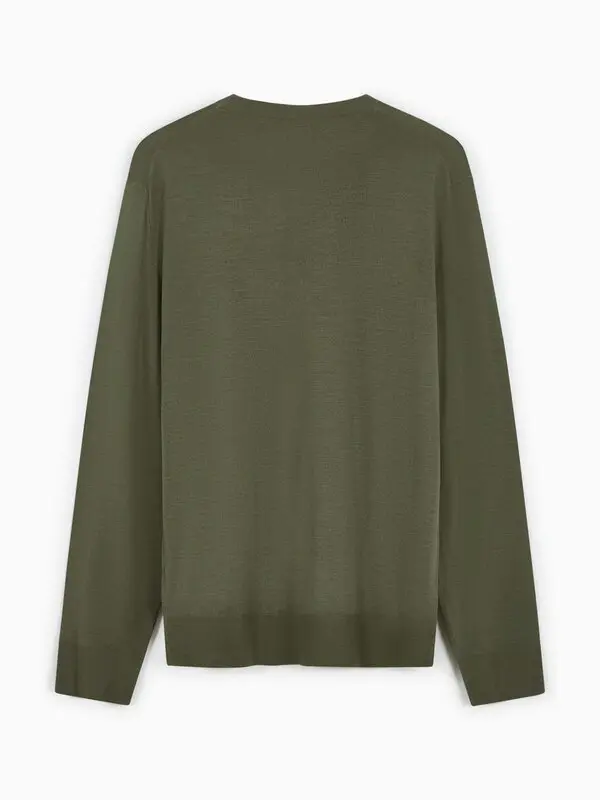 Canali Crew Neck Wool Sweater
