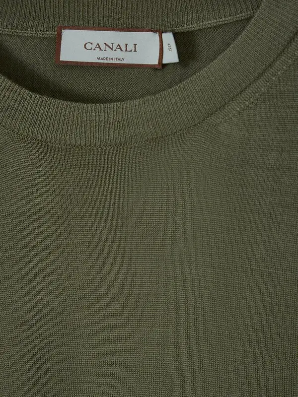 Canali Crew Neck Wool Sweater