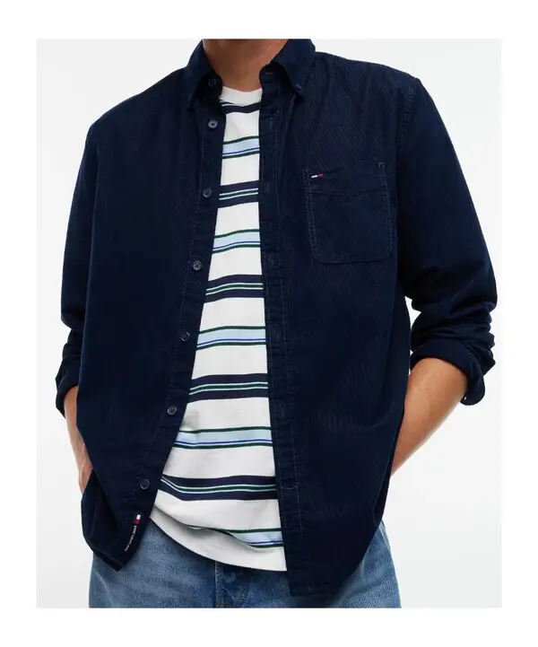 Tommy Hilfiger Regular Fit Button-down Corduroy Shirt