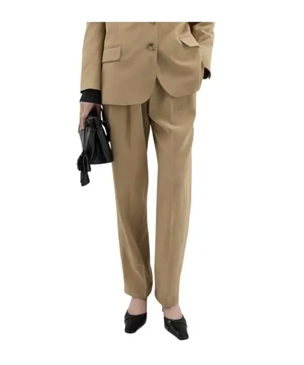 Magda Butrym Pleated Straight-leg Trousers