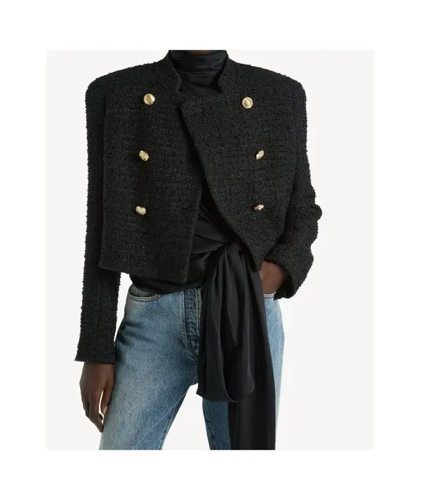 Balmain Tweed Officer Jacket