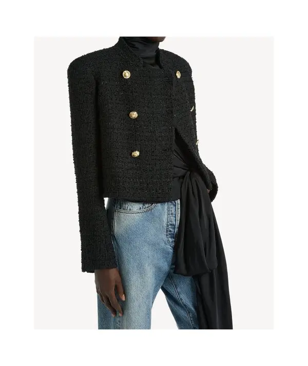 Balmain Tweed Officer Jacket