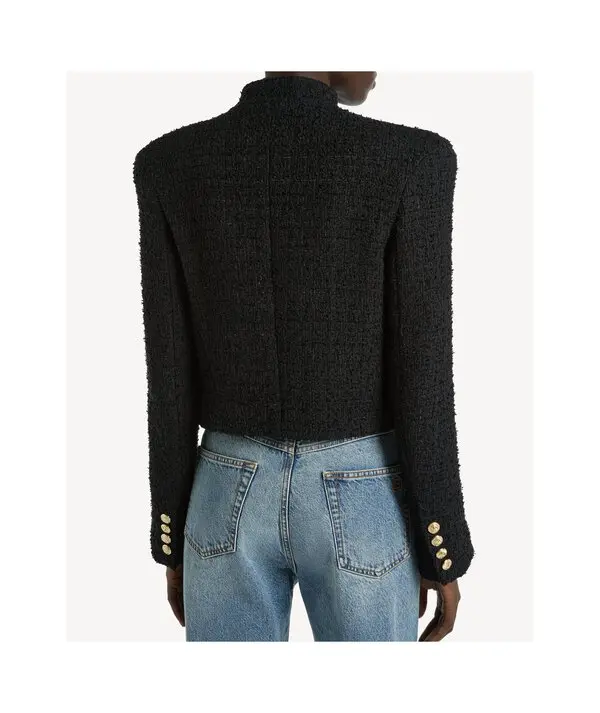 Balmain Tweed Officer Jacket